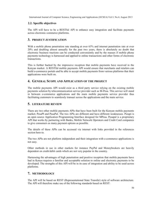 MOBILE PHONE APPLICATION PROGRAMMING INTERFACES FOR E-COMMERCE | PDF