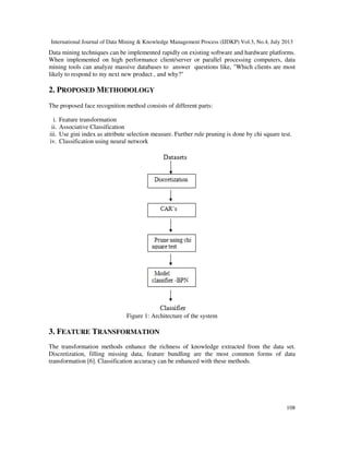 INTEGRATED ASSOCIATIVE CLASSIFICATION AND NEURAL NETWORK MODEL ENHANCED BY USING A STATISTICAL ...