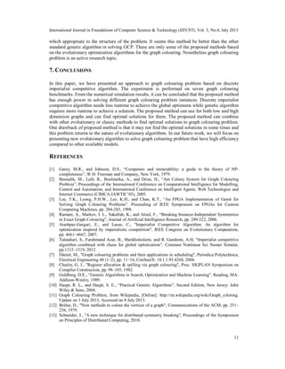 GRAPH COLOURING PROBLEM BASED ON DISCRETE IMPERIALIST COMPETITIVE ALGORITHM | PDF