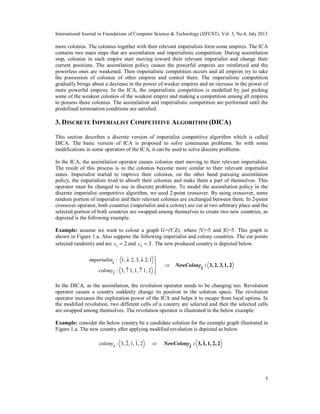 GRAPH COLOURING PROBLEM BASED ON DISCRETE IMPERIALIST COMPETITIVE ALGORITHM | PDF