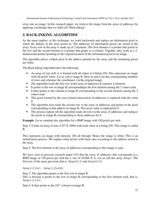 INTRODUCING THE CONCEPT OF INFORMATION PIXELS AND THE SIPA (STORING INFORMATION PIXELS ADDRESSES ...