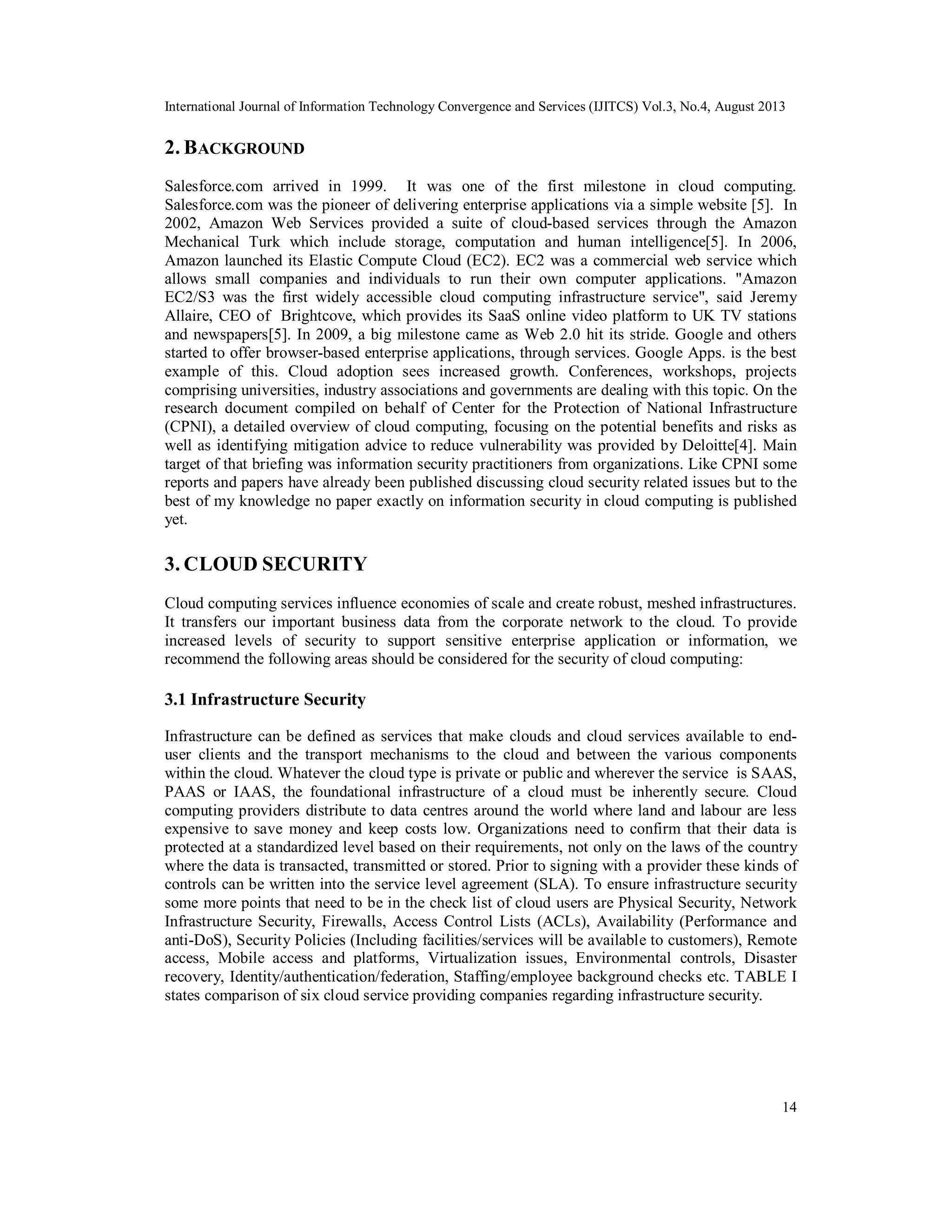 Information Security In Cloud Computing Pdf