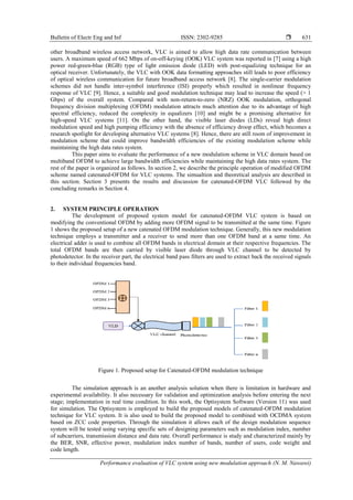 Performance evaluation of VLC system using new modulation approach | PDF