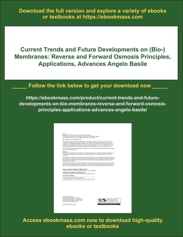 Current Trends and Future Developments on (Bio-) Membranes: Reverse and ...