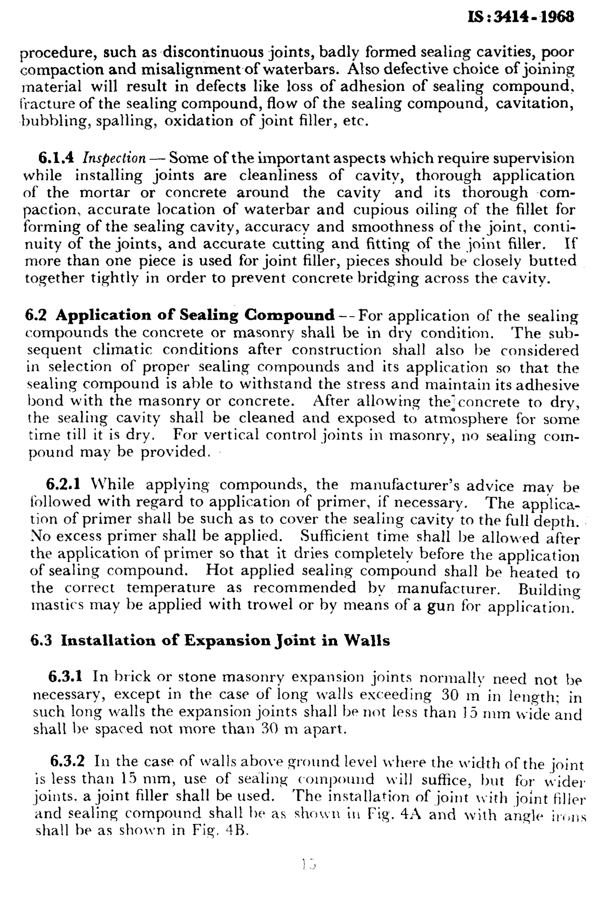 3414 code of practice for joints in buildings | PDF