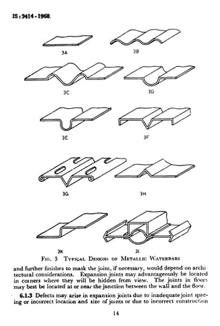 3414 code of practice for joints in buildings | PDF