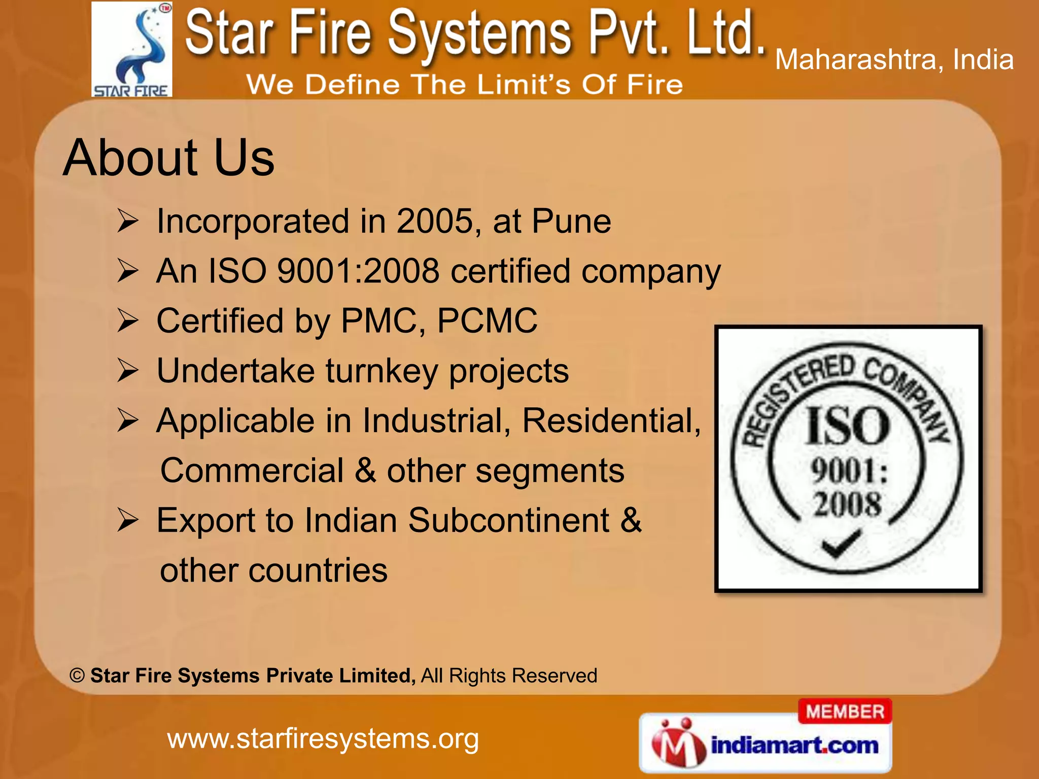 Fire Fighting System by Star Fire Systems Private Limited Pune | PPSX