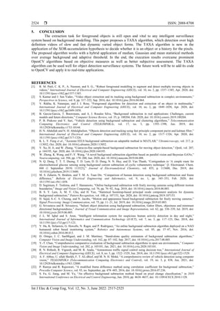 Threshold adaptation and XOR accumulation algorithm for objects detection | PDF | Cameras and ...