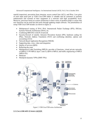 A COMPARISON OF FOUR SERIES OF CISCO NETWORK PROCESSORS | PDF