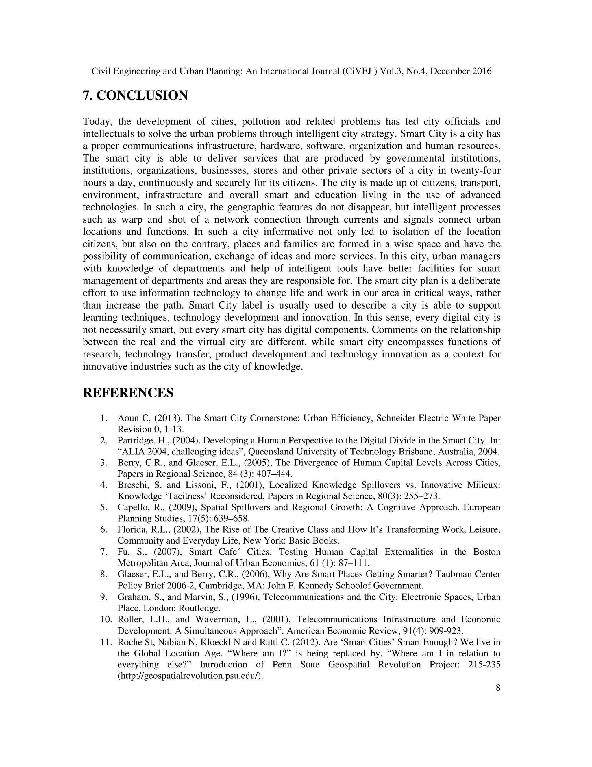 AN INTRODUCTION ON LITERATURE OF SMART CITY | PDF