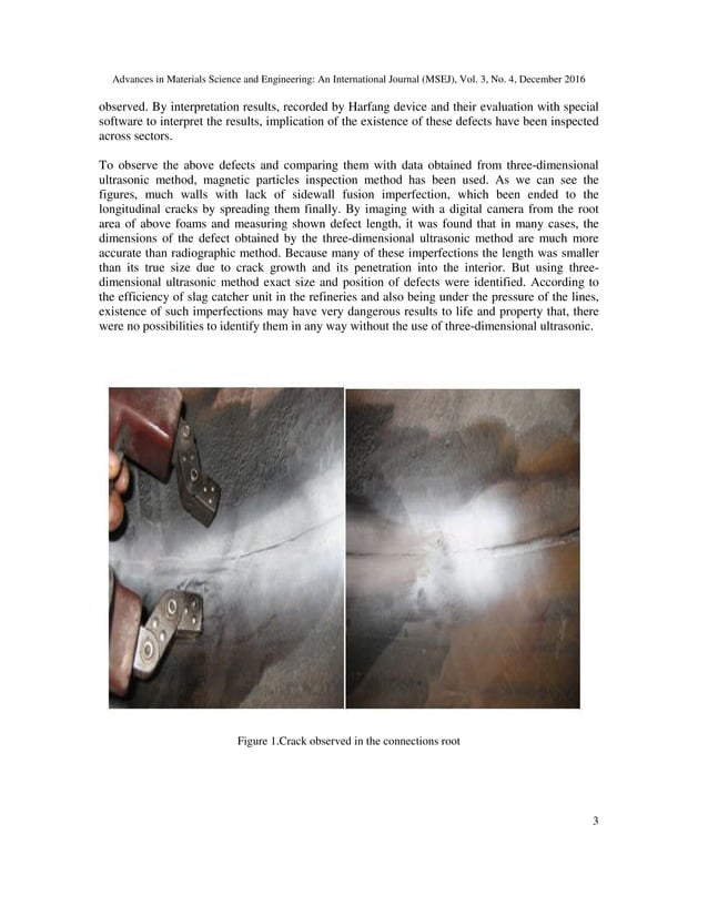 Using Advanced Inspection Method (Three-Dimensional Ultrasonic) in Recognition of Defects in ...