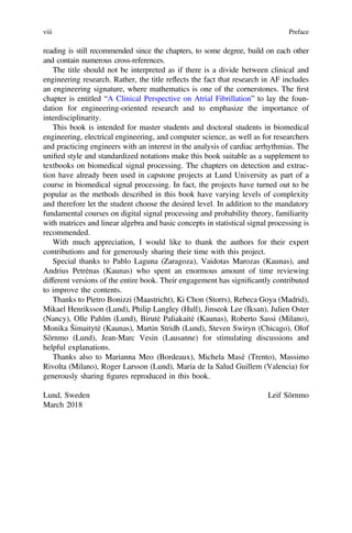 Atrial Fibrillation from an Engineering Perspective Leif Sörnmo | PDF