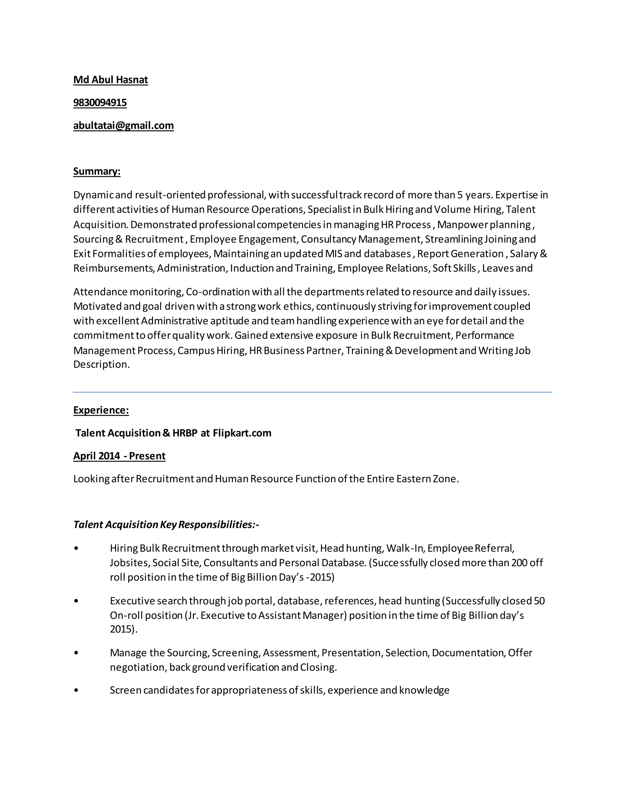 Abul Hasnat Resume | DOCX