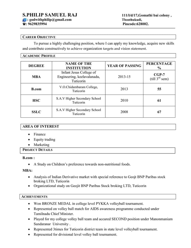 philip resume | PDF