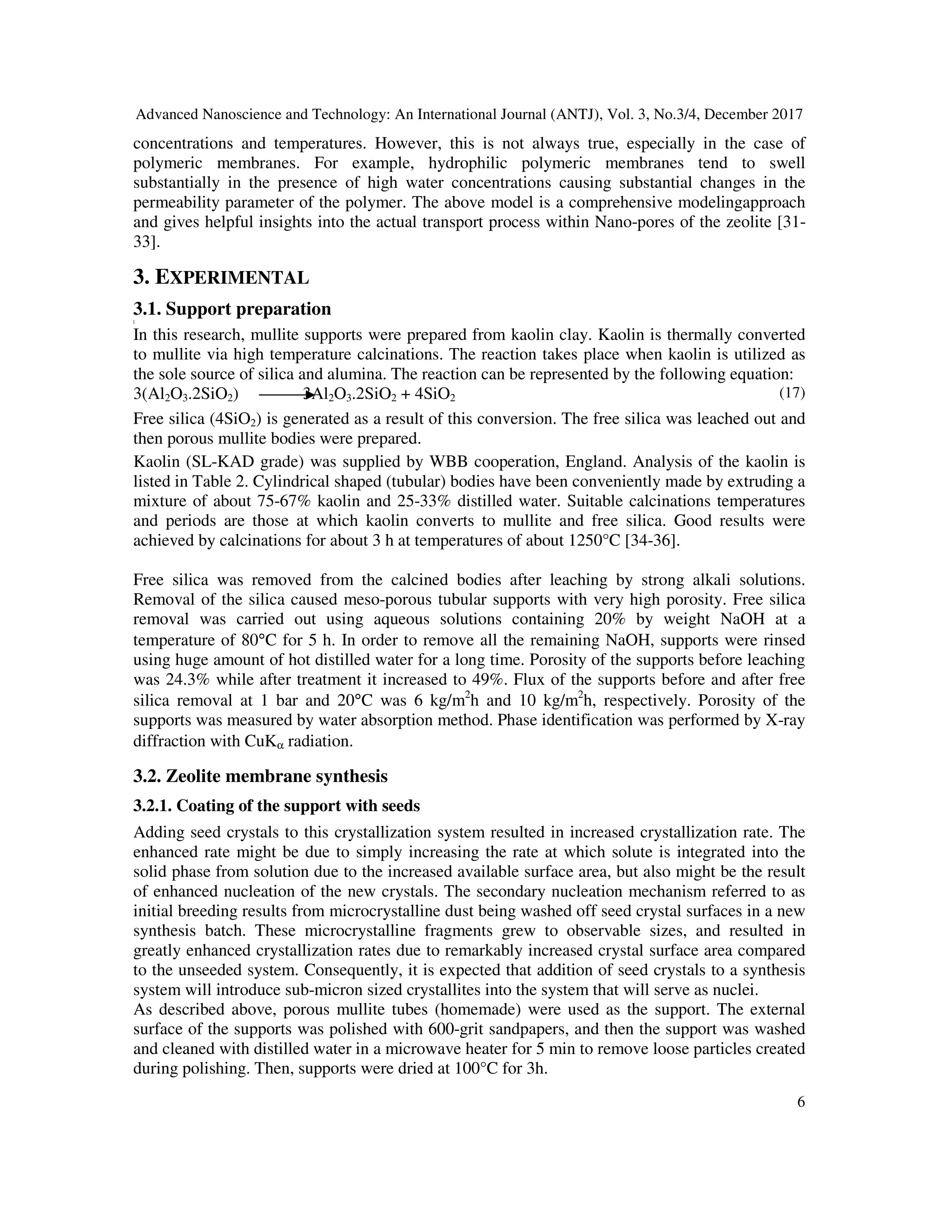 SYNTHESIS, EVALUATION, MODELING AND SIMULATION OF NANO-PORE NAA ZEOLITE ...