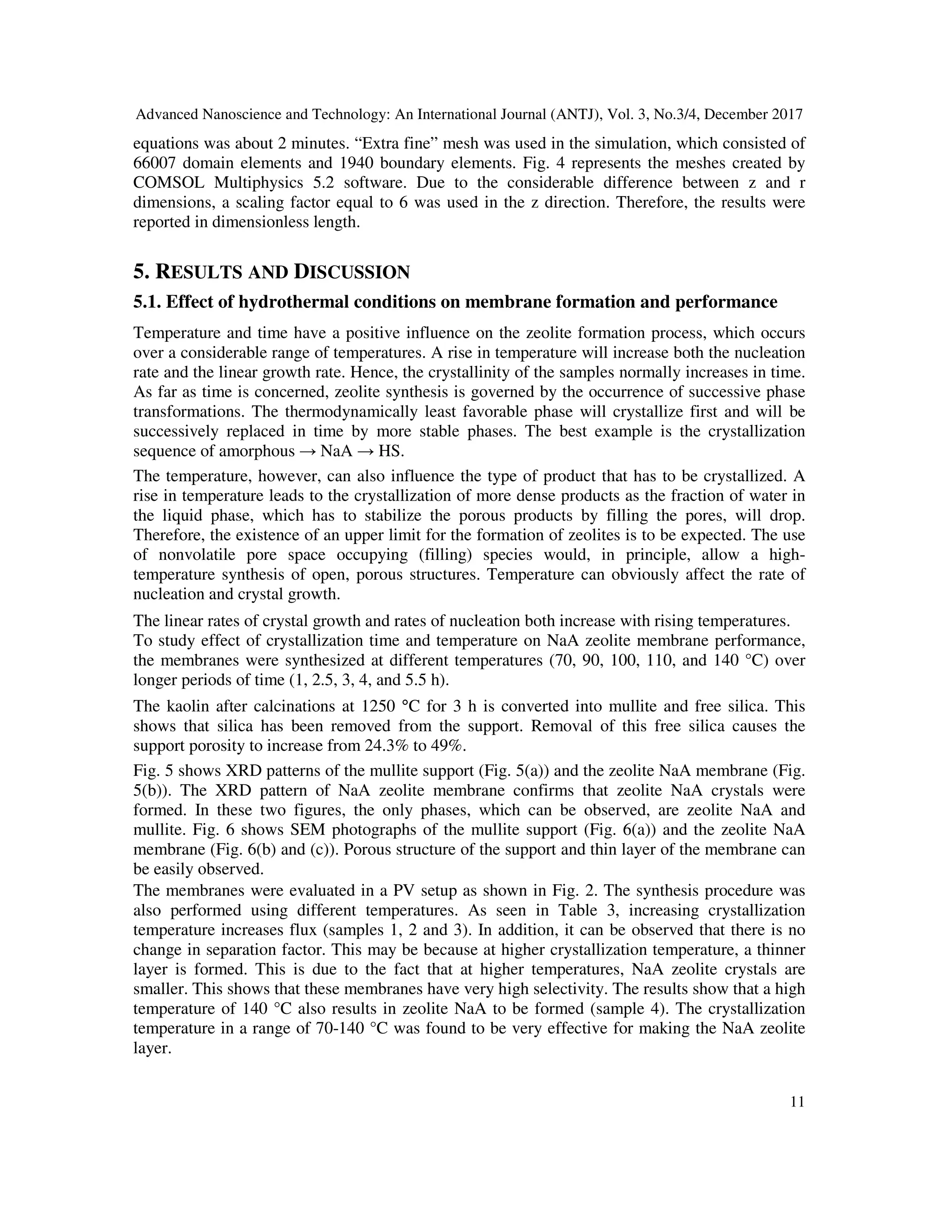 SYNTHESIS, EVALUATION, MODELING AND SIMULATION OF NANO-PORE NAA ZEOLITE ...