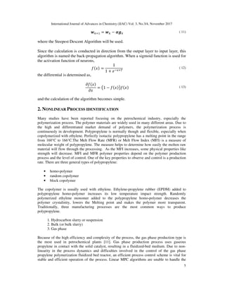 ARTIFICIAL NEURAL NETWORK APPROACH TO MODELING OF POLYPROPYLENE REACTOR | PDF