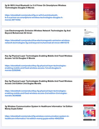 5g Wireless Technologies Angeliki Alexiou | PDF