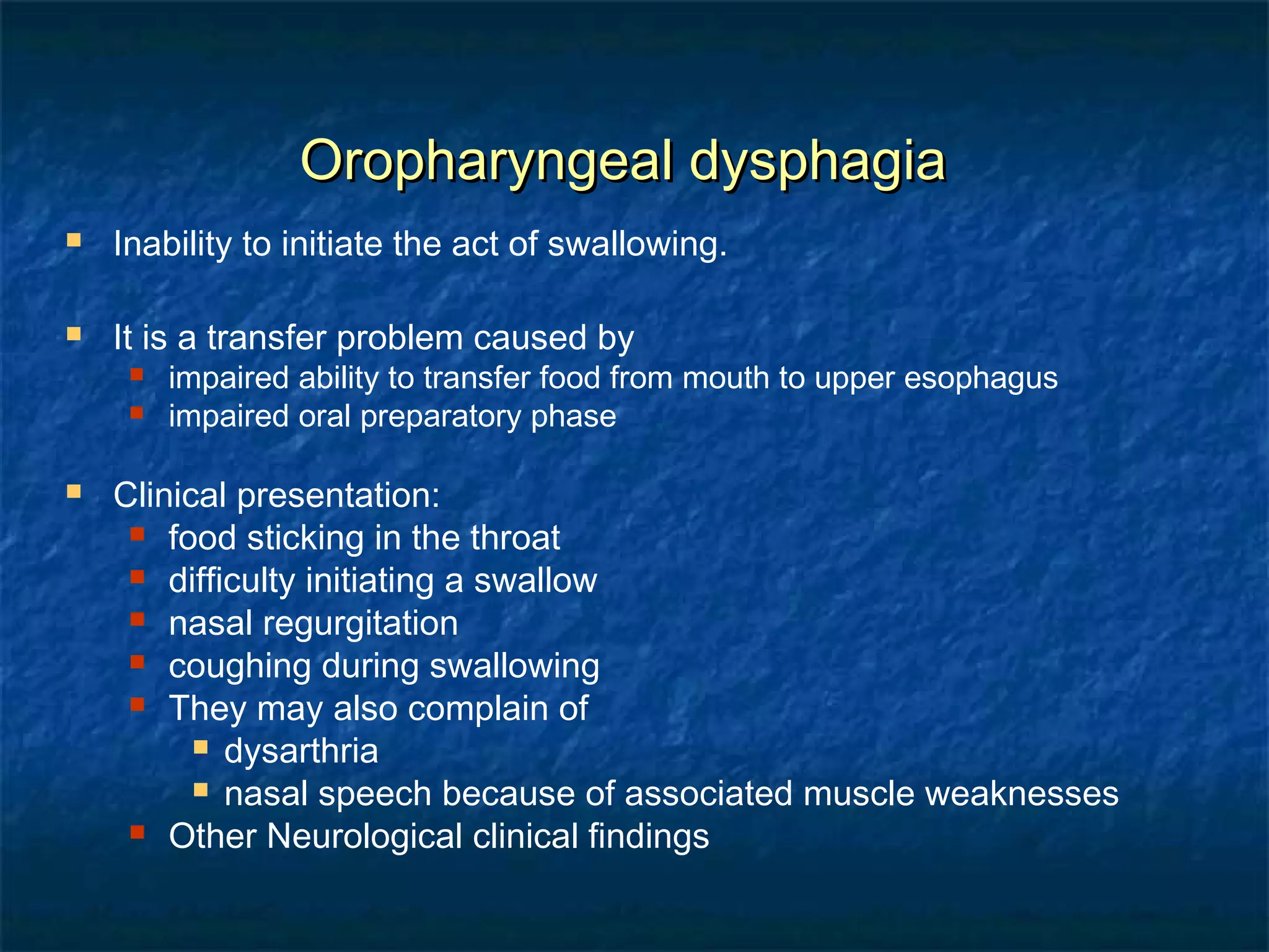 34186 approach to dysphagia | PPT | Ear, Nose and Throat Conditions ...