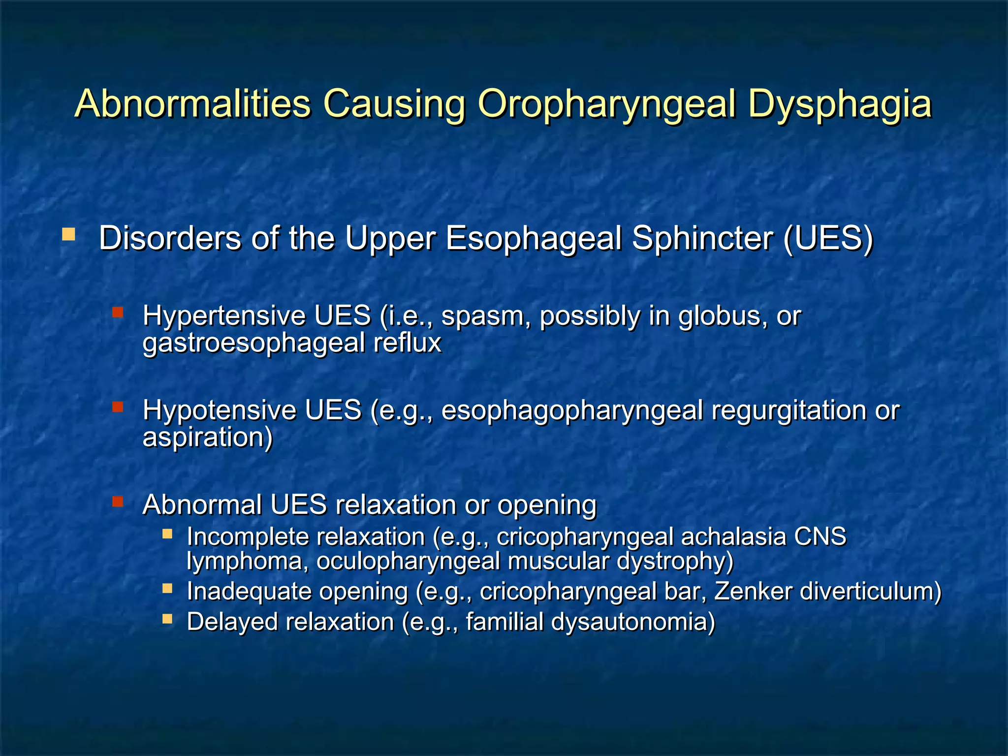 34186 approach to dysphagia | PPT | Ear, Nose and Throat Conditions ...