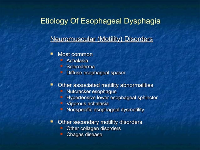 34186 approach to dysphagia | PPT | Ear, Nose and Throat Conditions ...