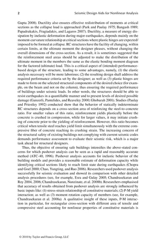 Seismic Design Aids For Nonlinear Analysis Of Reinforced Concrete ...