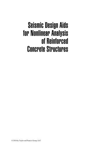 Seismic Design Aids For Nonlinear Analysis Of Reinforced Concrete ...