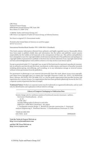 Seismic Design Aids For Nonlinear Analysis Of Reinforced Concrete ...