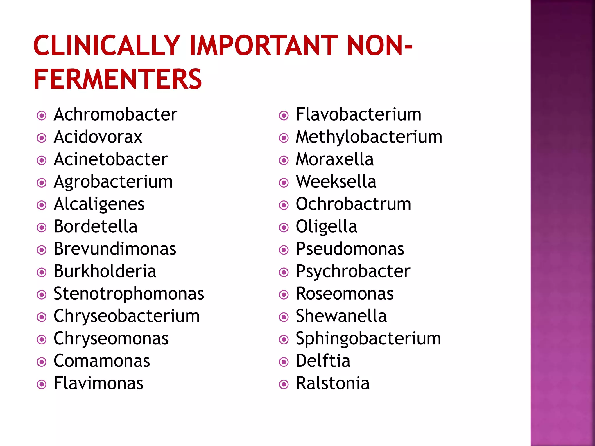 NON-FERMENTERS | PPTX