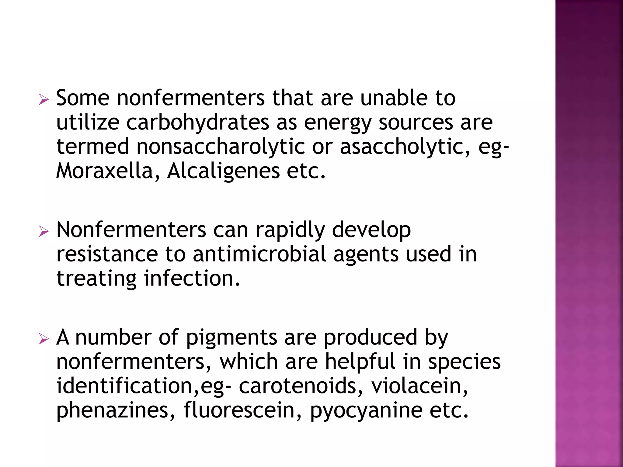 NON-FERMENTERS | PPTX