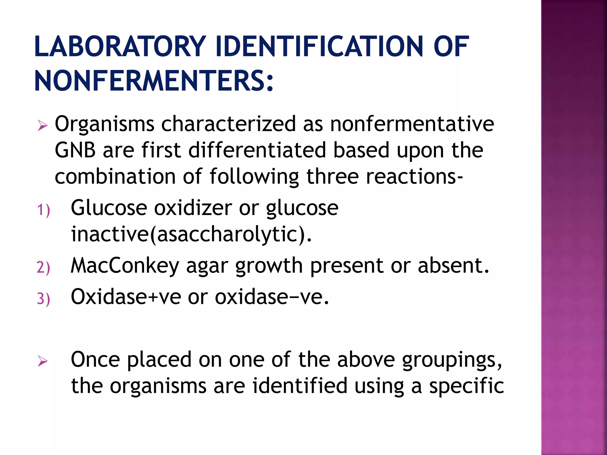 NON-FERMENTERS | PPTX