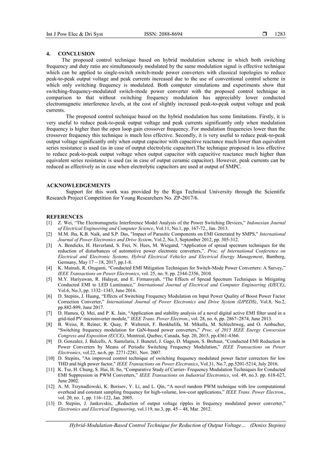 Hybrid-Modulation-Based Control Technique for Reduction of Output ...