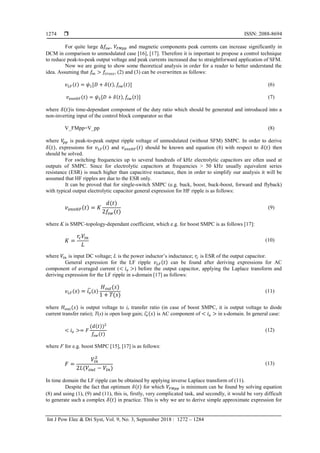 Hybrid-Modulation-Based Control Technique for Reduction of Output Voltage Ripples in Frequency ...