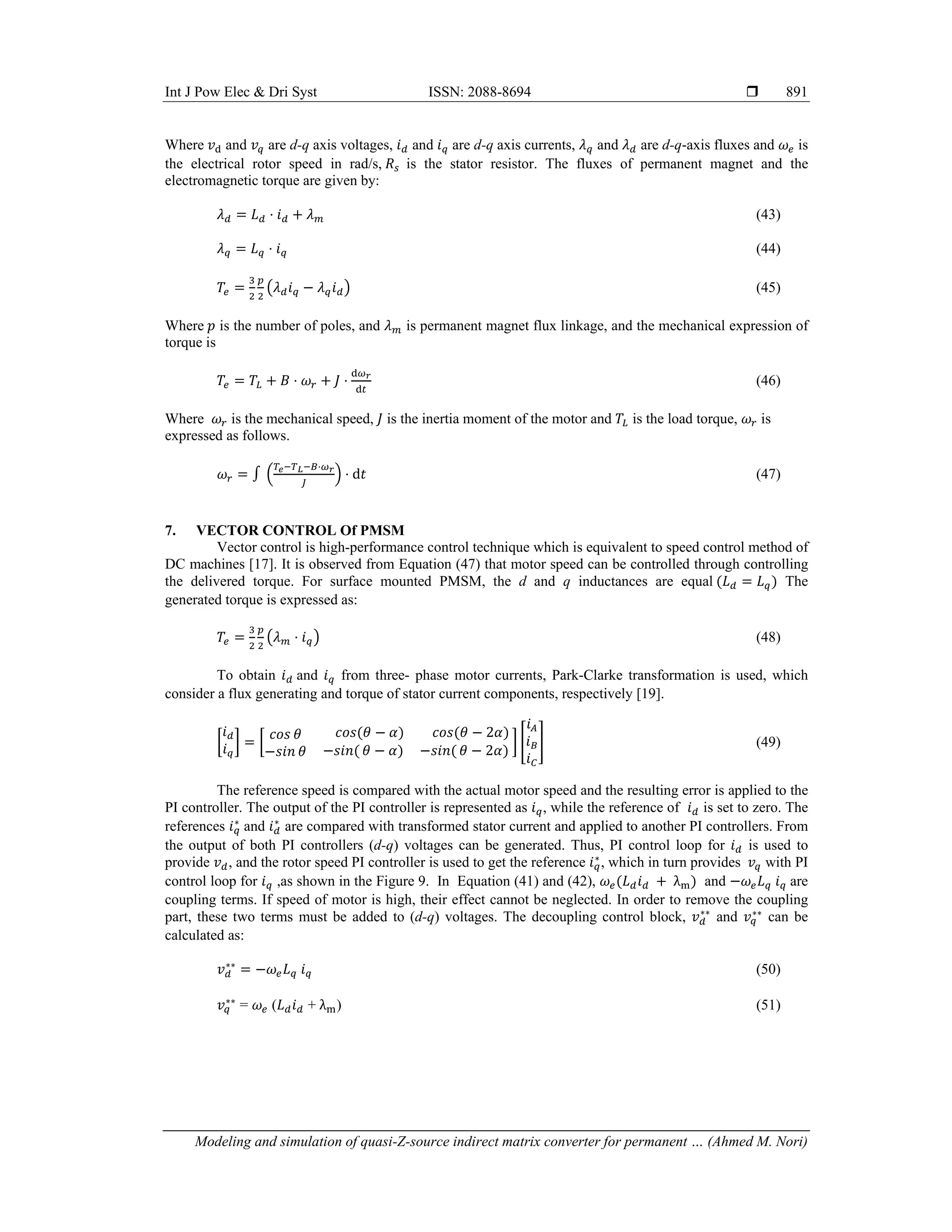 Modeling and simulation of quasi-Z-source indirect matrix converter for ...