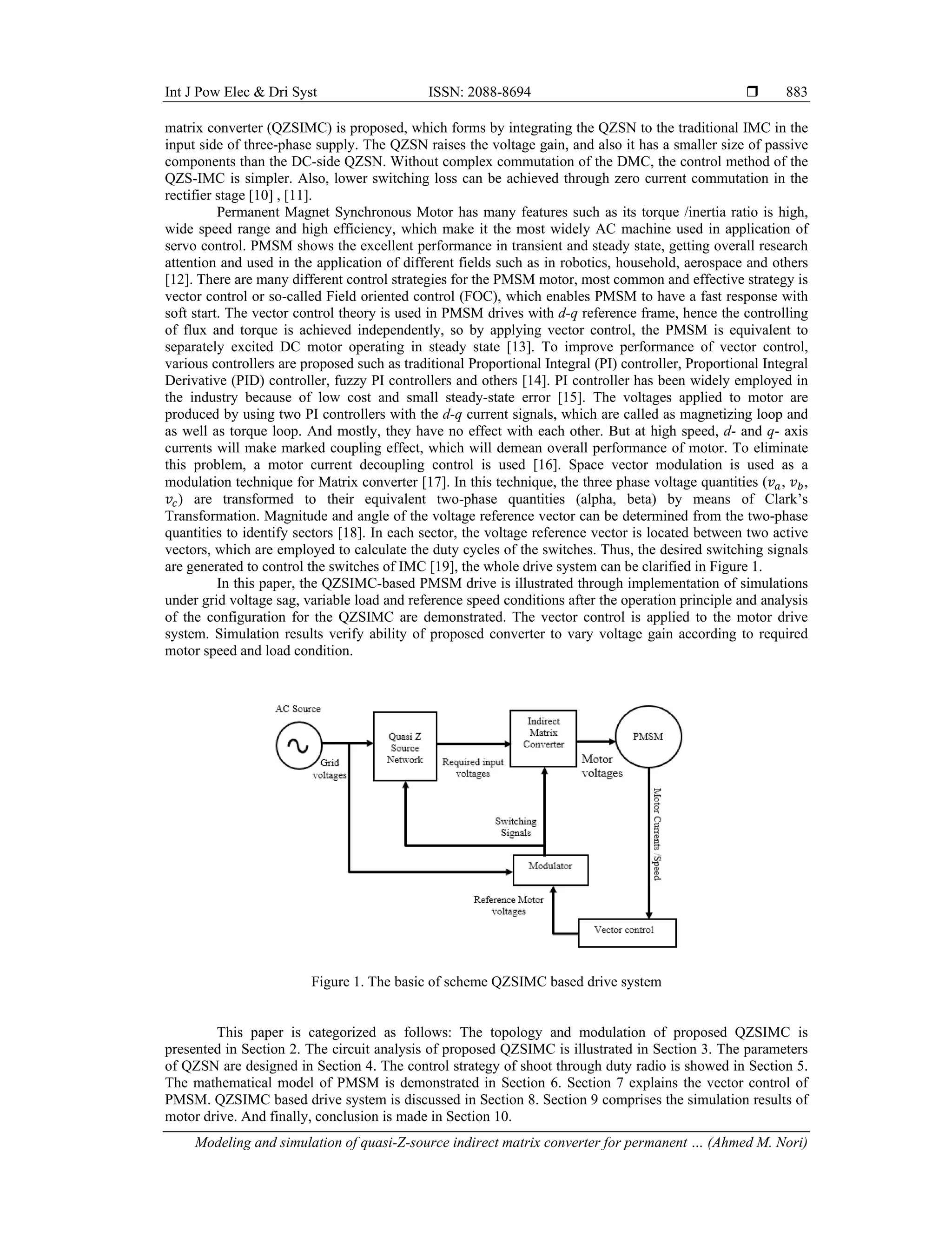 Modeling and simulation of quasi-Z-source indirect matrix converter for ...