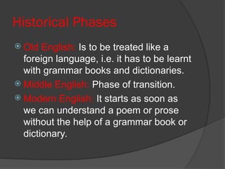 341The Old English Period & Middle English Period.ppt