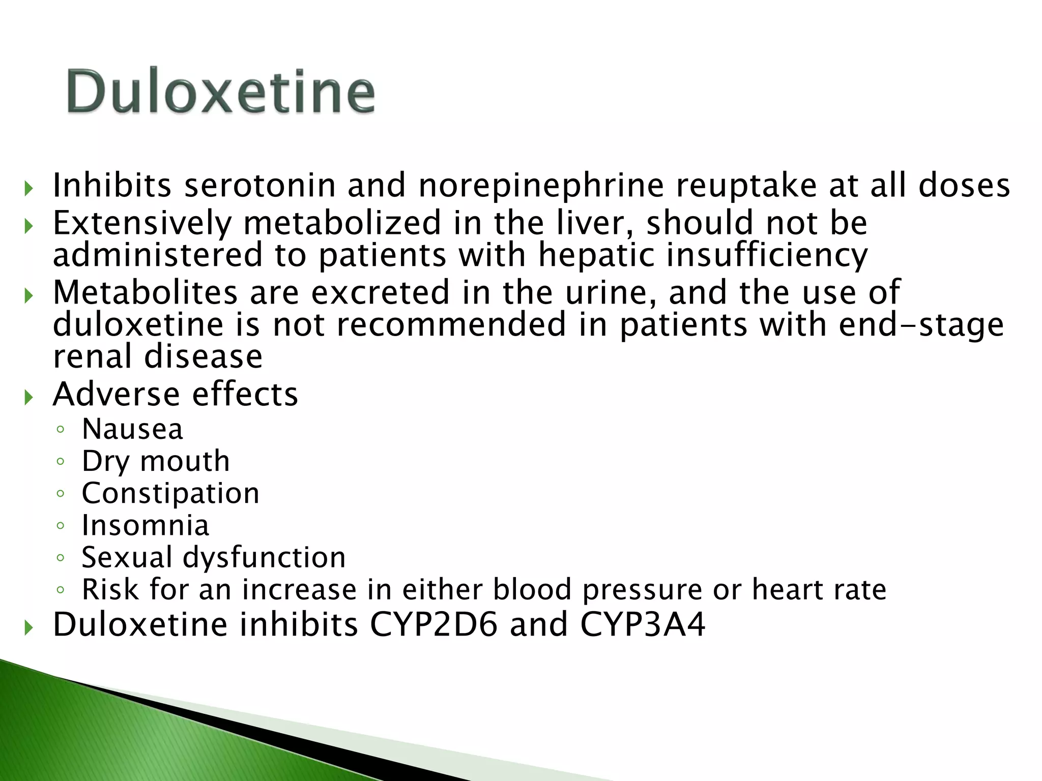 Antidepressants - Pharmacology | PDF