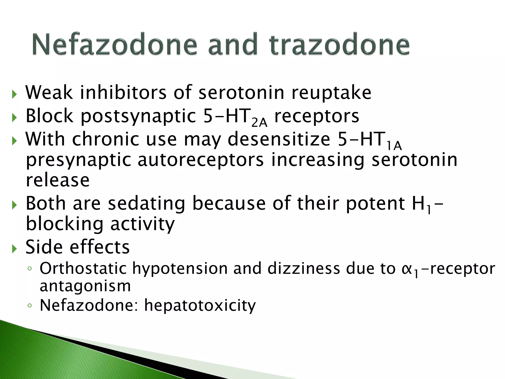 Antidepressants - Pharmacology | PDF