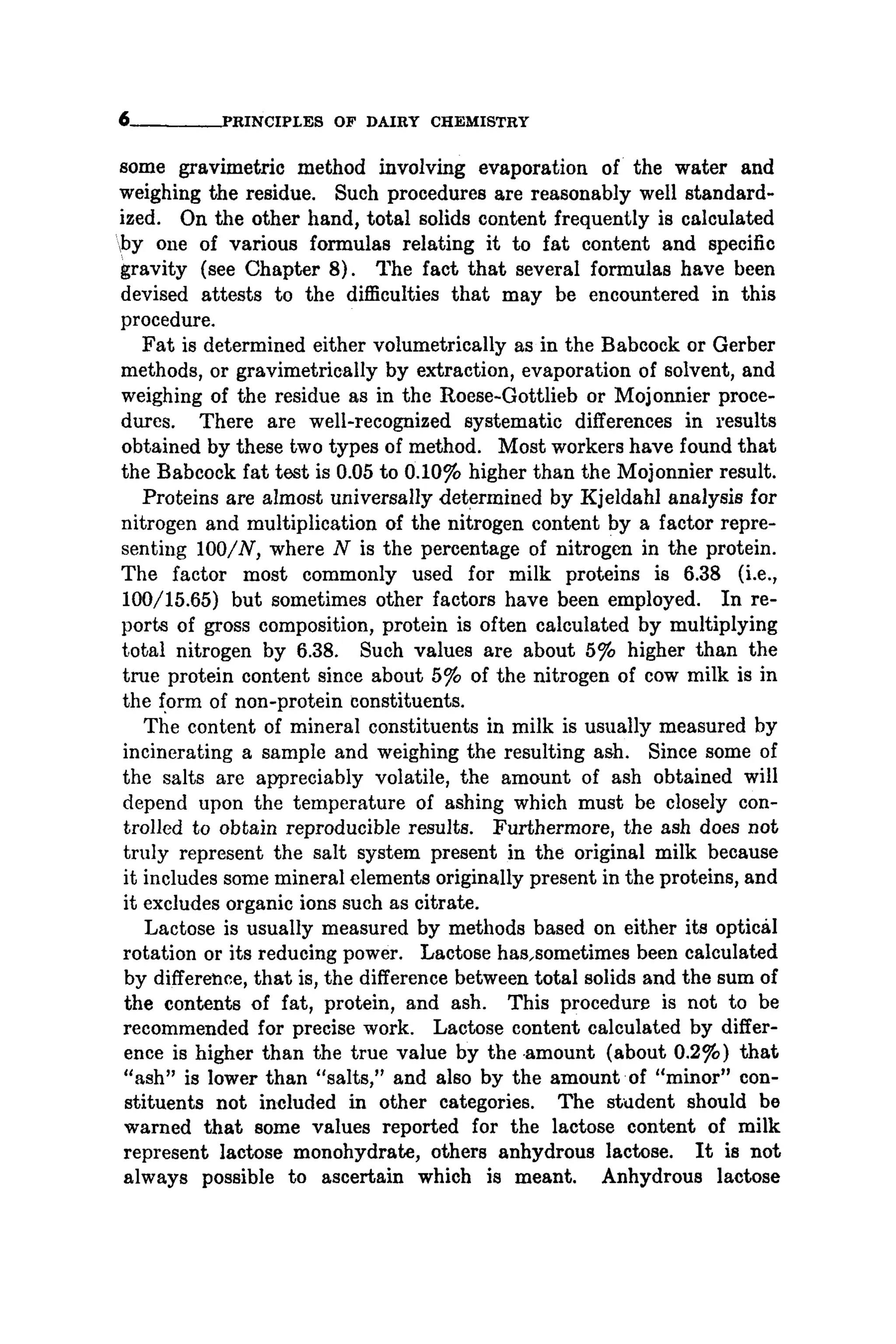 Principles Of Dairy Chemistry Jenness Robert Patton Stuart | PDF