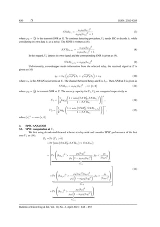 Studying strictly positive secure capacity in cognitive radio-based non-orthogonal multiple ...