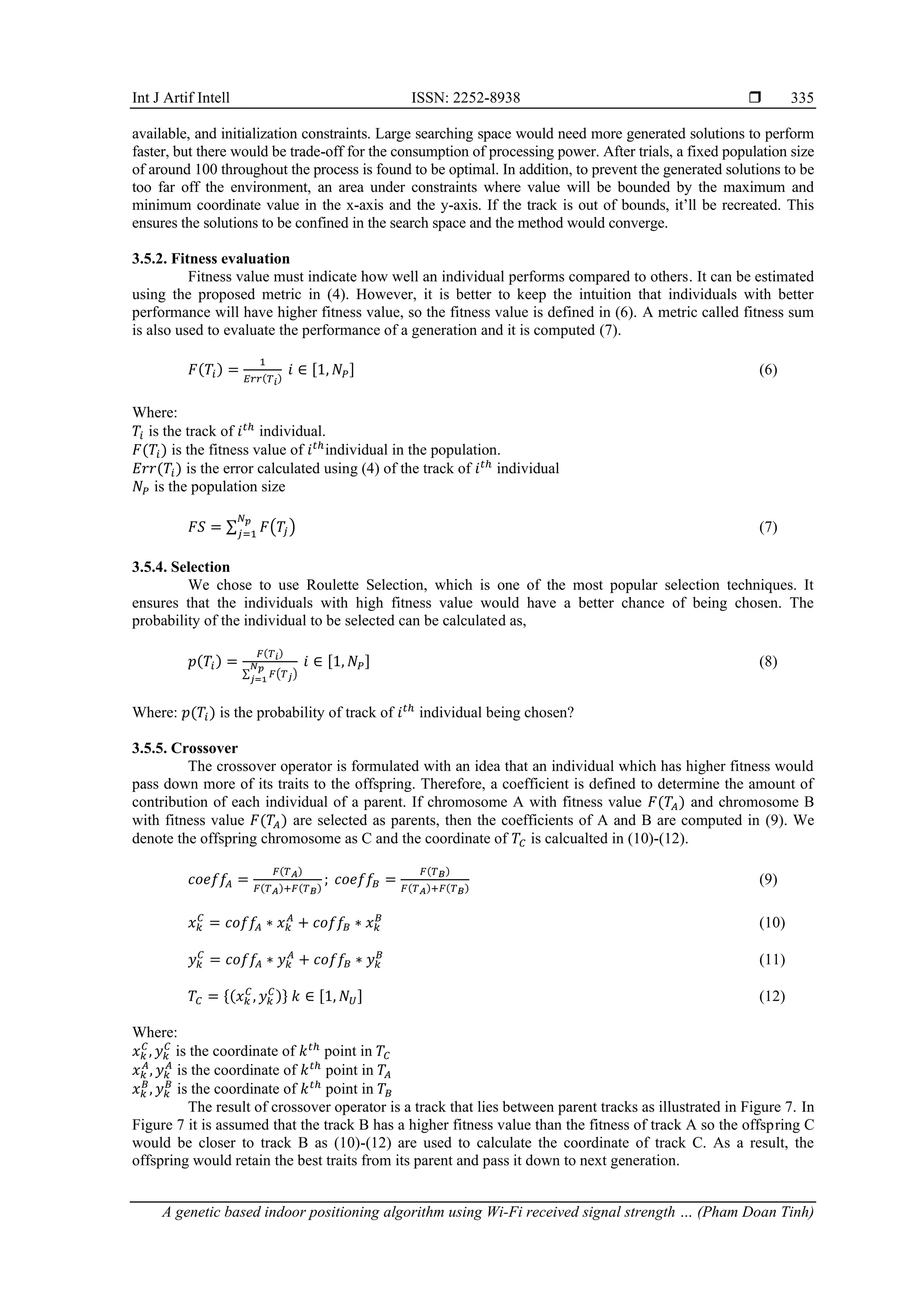 A genetic based indoor positioning algorithm using Wi-Fi received signal strength and motion ...