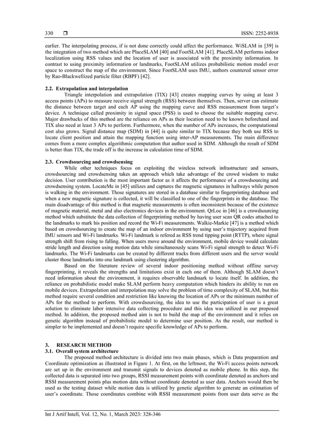 A genetic based indoor positioning algorithm using Wi-Fi received signal strength and motion ...