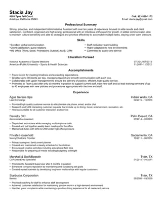 Stacia Jay Official Resume 12.29.2015