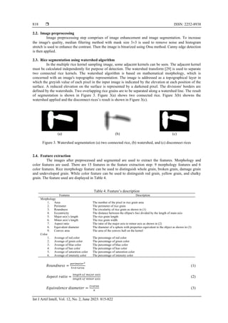 Thai Hom Mali rice grading using machine learning and deep learning approaches | PDF