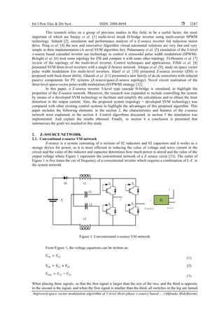 Improved space vector modulation algorithm of 5-level three-phase z-source based cascaded ...