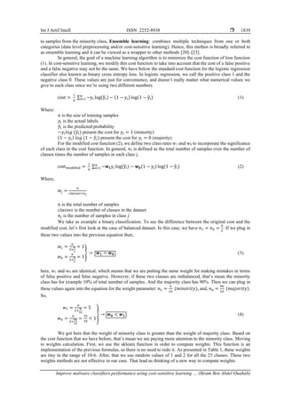 Improve malware classifiers performance using cost-sensitive learning for imbalanced dataset | PDF