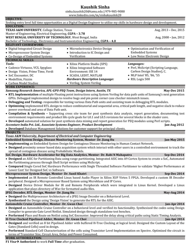 Kaushik_Sinha_Resume_Updated_1 | PDF