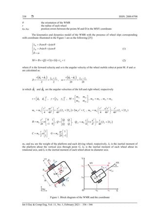 Robust adaptive controller for wheel mobile robot with disturbances and ...