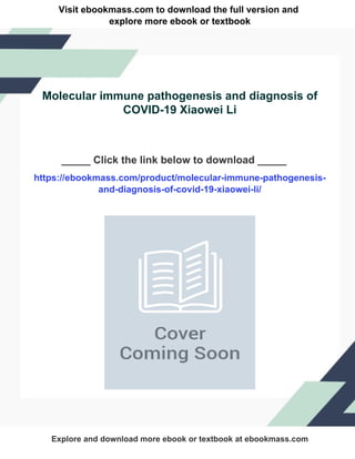 Molecular immune pathogenesis and diagnosis of COVID-19 Xiaowei Li | PDF