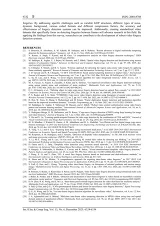 A survey on passive digital video forgery detection techniques | PDF